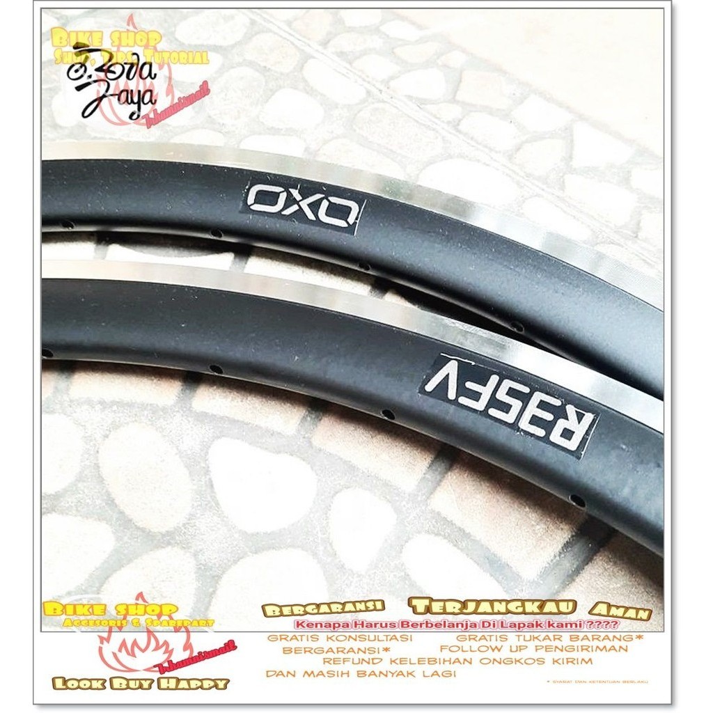 Jual VELG RIMS OXO R35FV 700c 32H CNC ALLOY HITAM Sepeda MTB BMX ...
