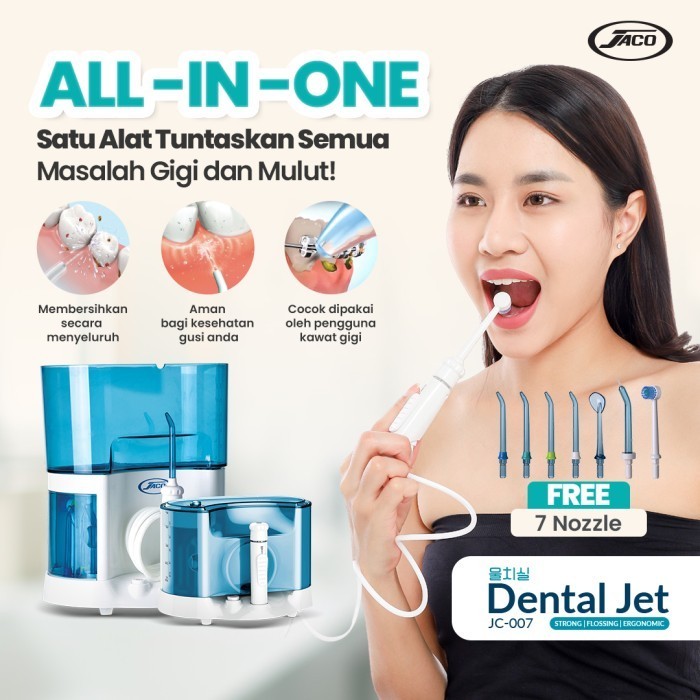 Jual Jaco Dental Jet Floss Water Flosser Pik Semprotan Gigi Oral ...