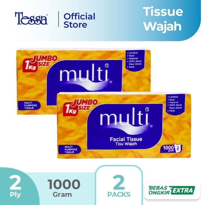 Jual Tissue Multi - Twin Pack Facial Tissue 1000 Gr Lebih Hemat ...