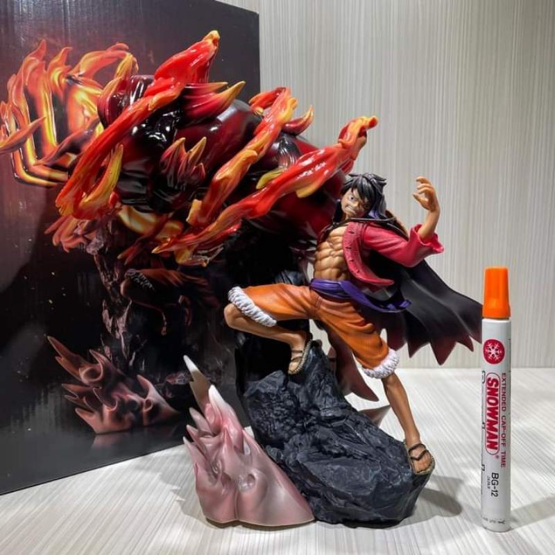 Jual mainan static figure one piece monkey d luffy fire big punch ...