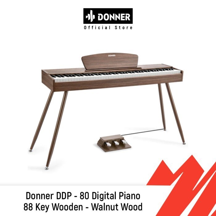 Jual Donner DDP - 80 Digital Piano 88 Key Wooden - Walnut Wood | Shopee ...