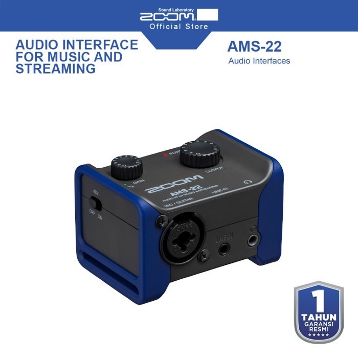 Jual Zoom AMS-22 AMS Audio Interface for Music and Streaming | Shopee Indonesia
