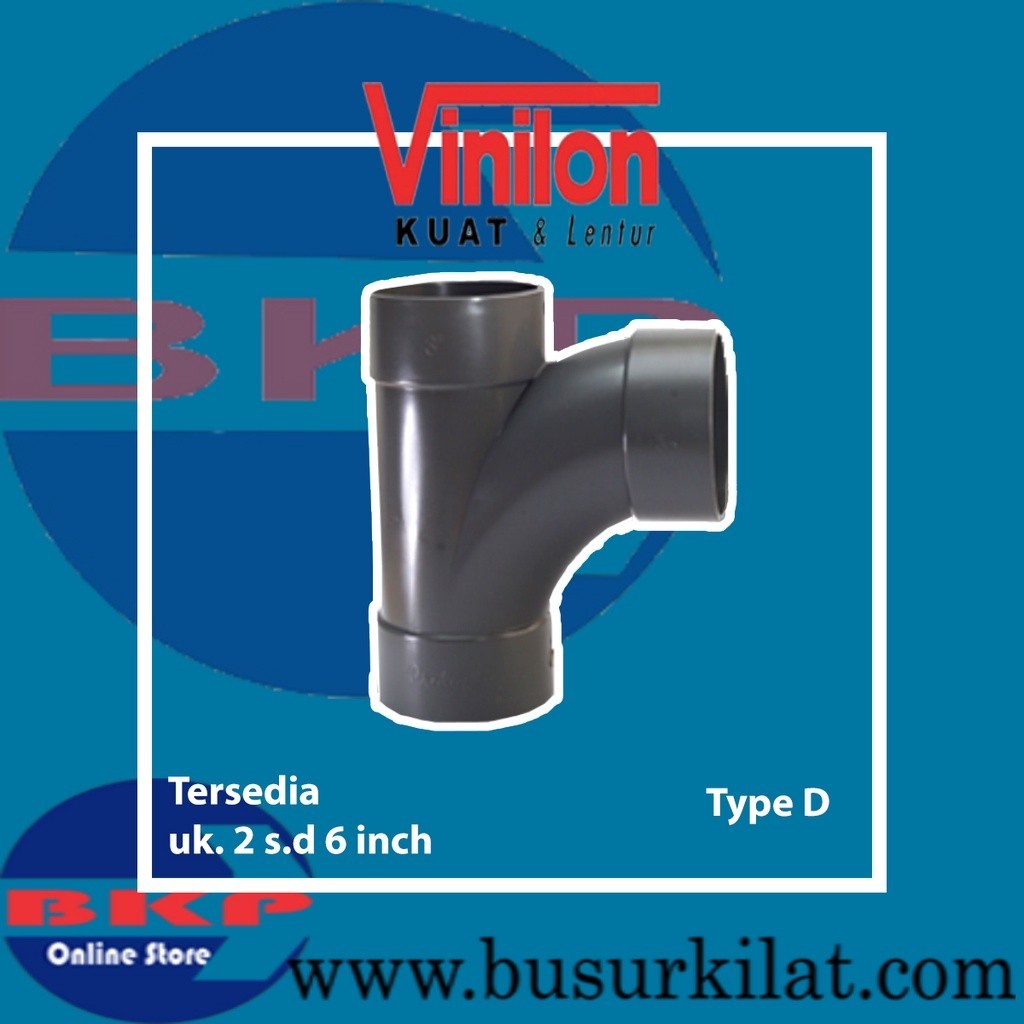 Jual Ty Branch 4" Inch Pvc Vinilon D / Tee Way / Sambungan Pipa ...