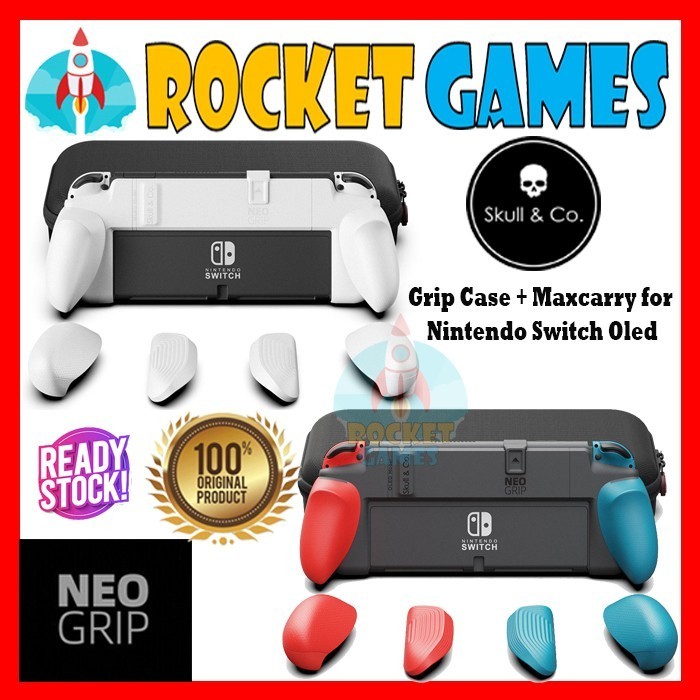 Jual Skull & Co. Neogrip Case + Maxcarry Nintendo Switch Oled Casing ...