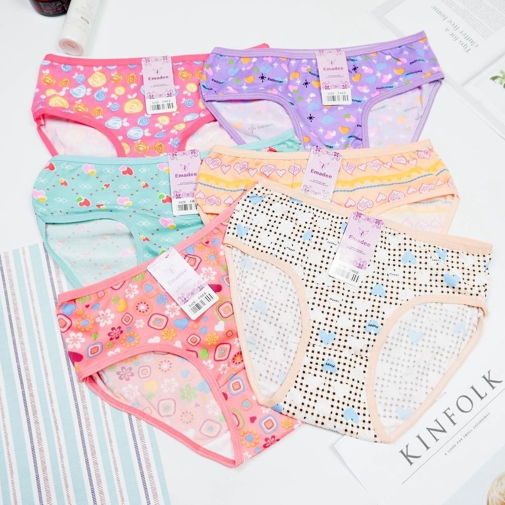 Jual NAJWA - CD Celana Dalam Wanita Remaja Import Motif Free Size | Shopee Indonesia