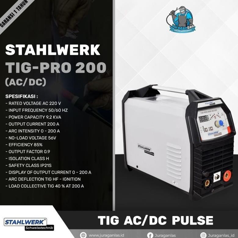 Jual Mesin Las Ac / Dc Tig / Argon Pulse Merk Stahlwerk Tigpro-200 ...