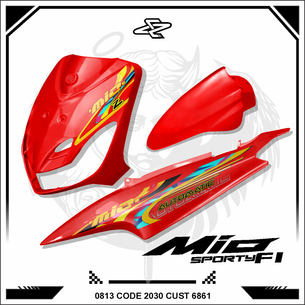 Jual Striping Mio Sporty - Sticker Yamaha Mio Sporty ABSTRAK Variasi ...