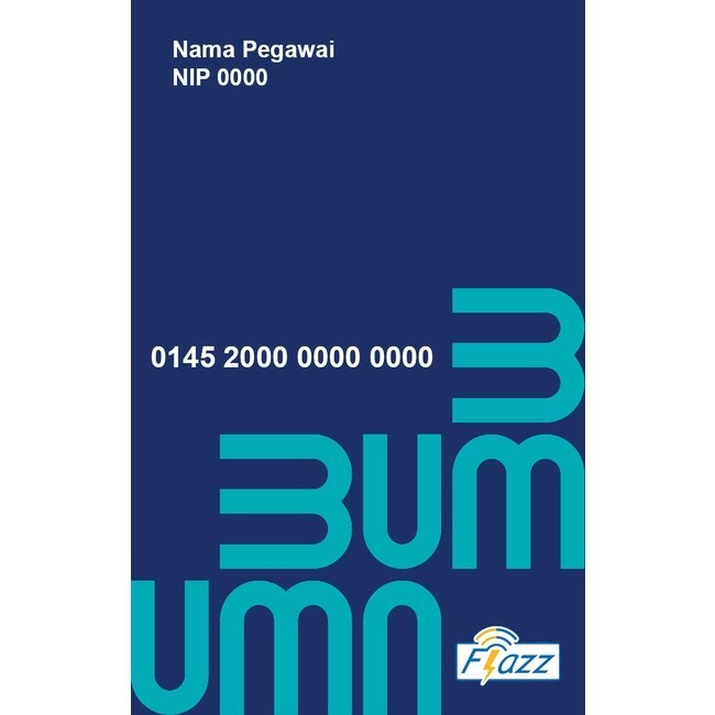 Jual Cetak idcard emoney BUMN Terbaru name tag id card baru GLOSSY ...