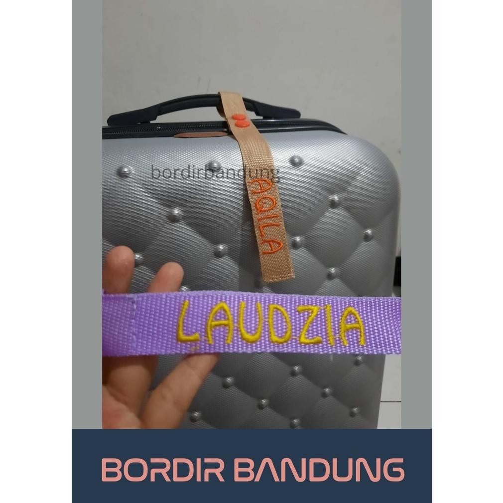 Jual GANTUNGAN PENANDA NAMA KOPER BAG TAG BORDIR WARNA CUSTOM BESAR ...