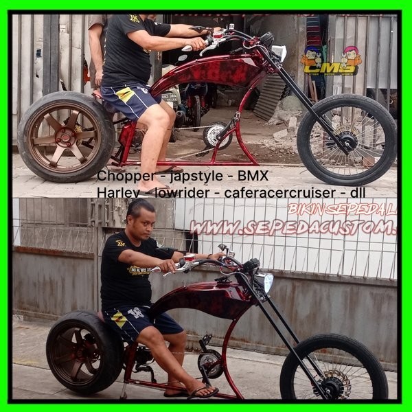 Jual Sepeda Listrik Custom Indonesia Chopper . Gowes Elektric Bike ...