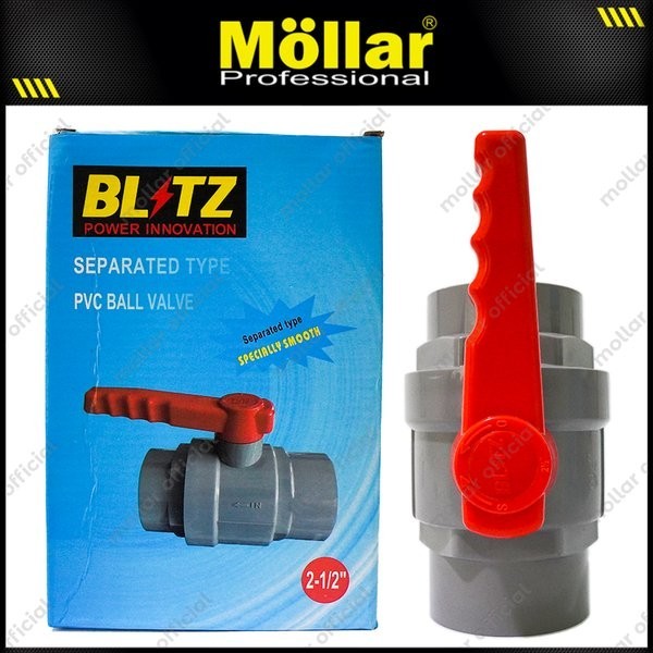 Jual BLITZ 931 BALL VALVE 2-1/2" PVC POLOS STOP KRAN AIR PIPA PLASTIK | Shopee Indonesia
