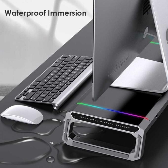 Jual Monitor Stand Rgb Desk Shelf Meja Monitor Gaming With 4 Usb 2.0 ...