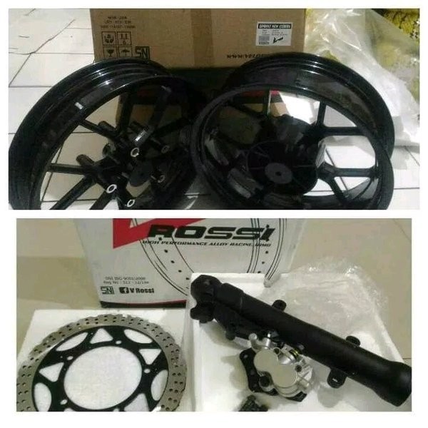 Jual Paket velg double disc Ninja 250 fi & Z250 fi Velg vrossi & tabung ...