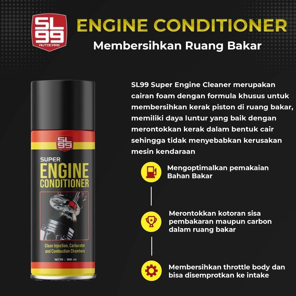 Jual SL99 Foam Pembersih TB Ruang Bakar Super Engine Conditioner 300ml ...