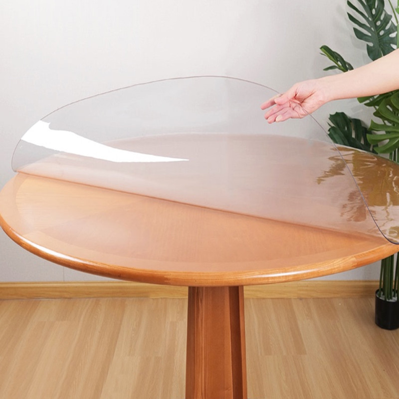 Jual Taplak Meja Bening Transparan Bahan Mika Plastik Taplak Meja Makan PVC Transparan BISA ...