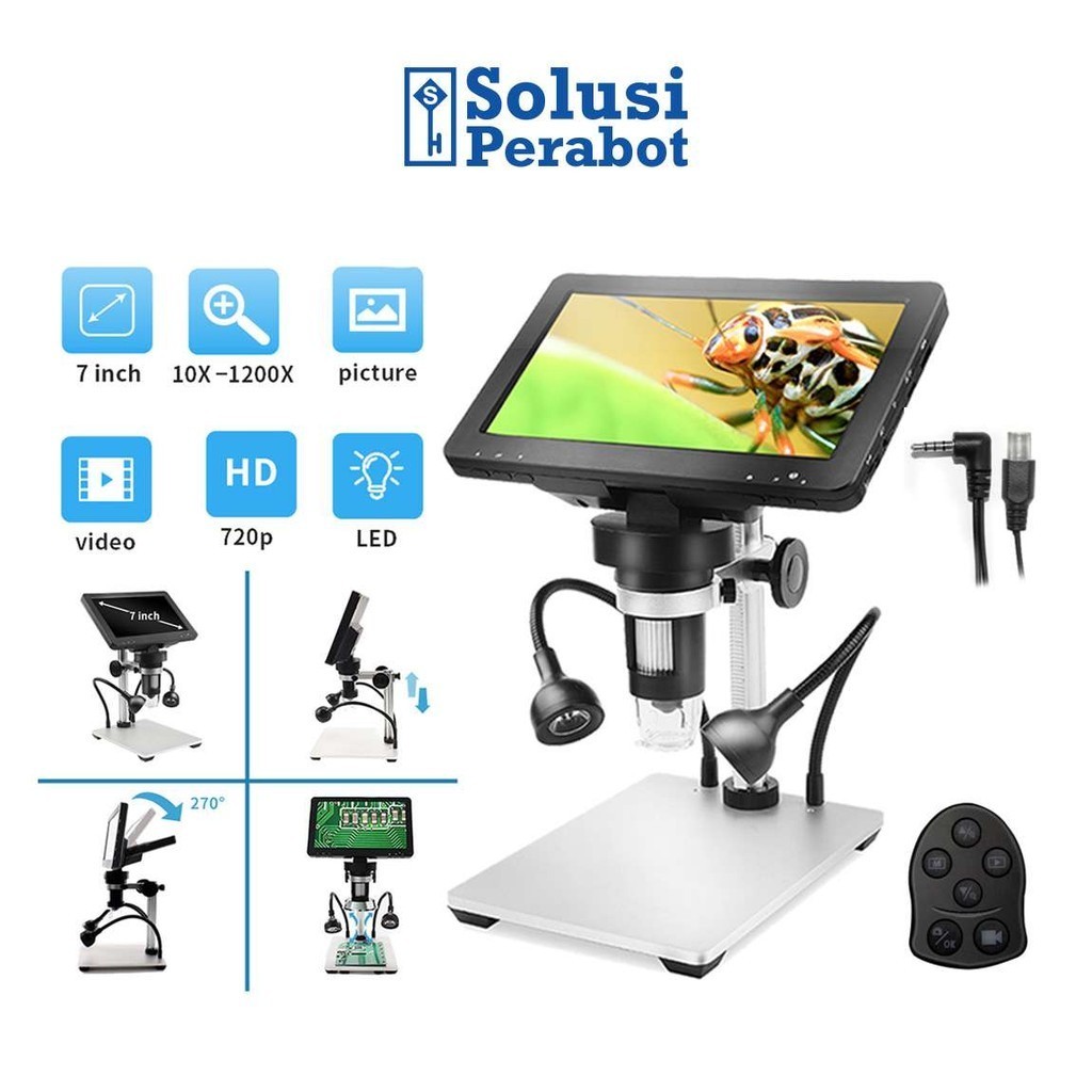 Jual LCD Display Mikroskop Digital SP / Microscope Monitor Metal Stand ...