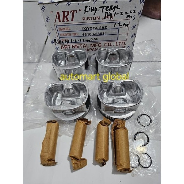 Jual PISTON TOYOTA CAMRY 2.4 2400CC ENGINE 2AZ-FE TEBAL 1.2MM | Shopee ...