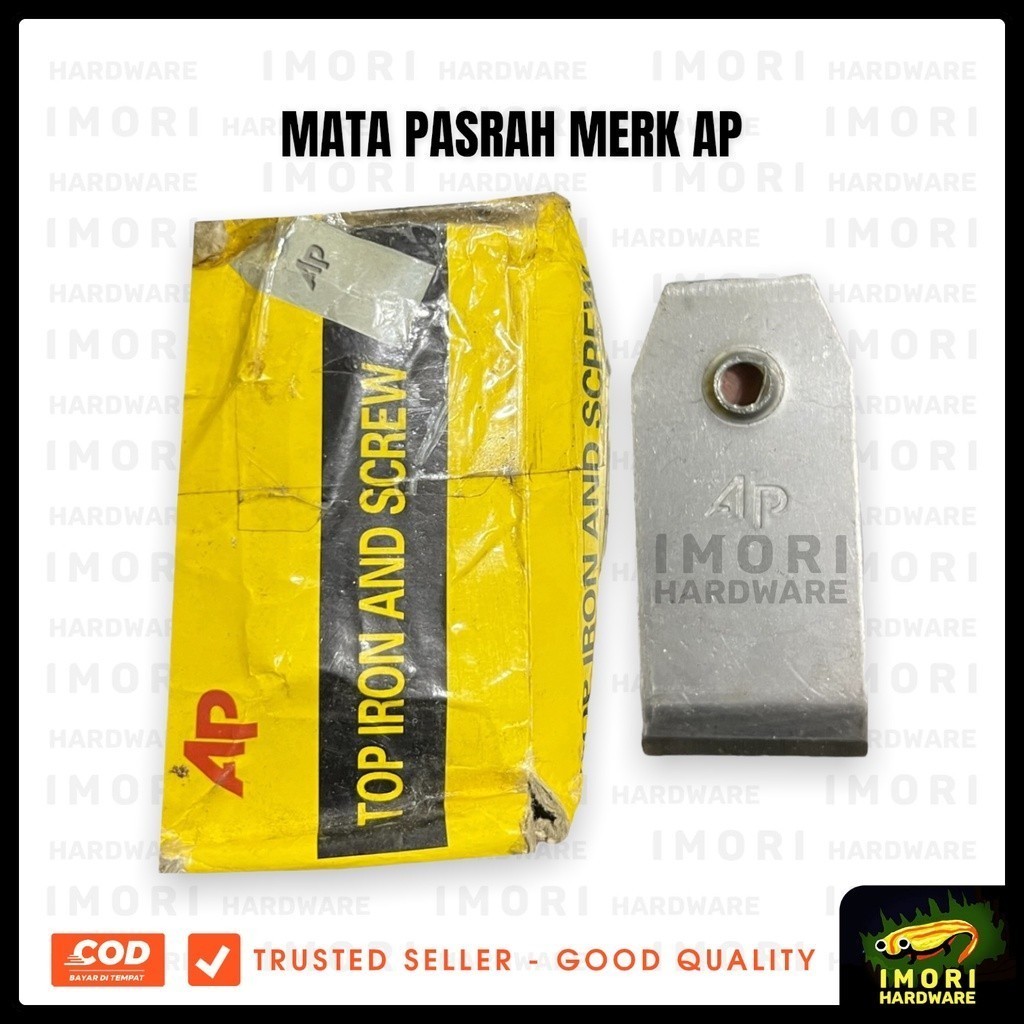 Jual AP Mata Pasrah Top Iron and Screw 1/2 3/4" inch | Shopee Indonesia