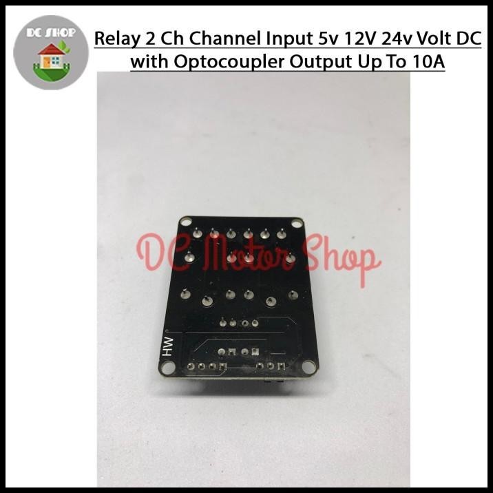 Jual TERBARU RELAY 2 CH CHANNEL INPUT 5V VOLT DC WITH OPTOCOUPLER ...