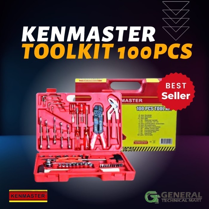 Jual Kenmaster Tool Kit 100 Pcs N2 (Alat Tukang Set/ Toolkit Murah ...