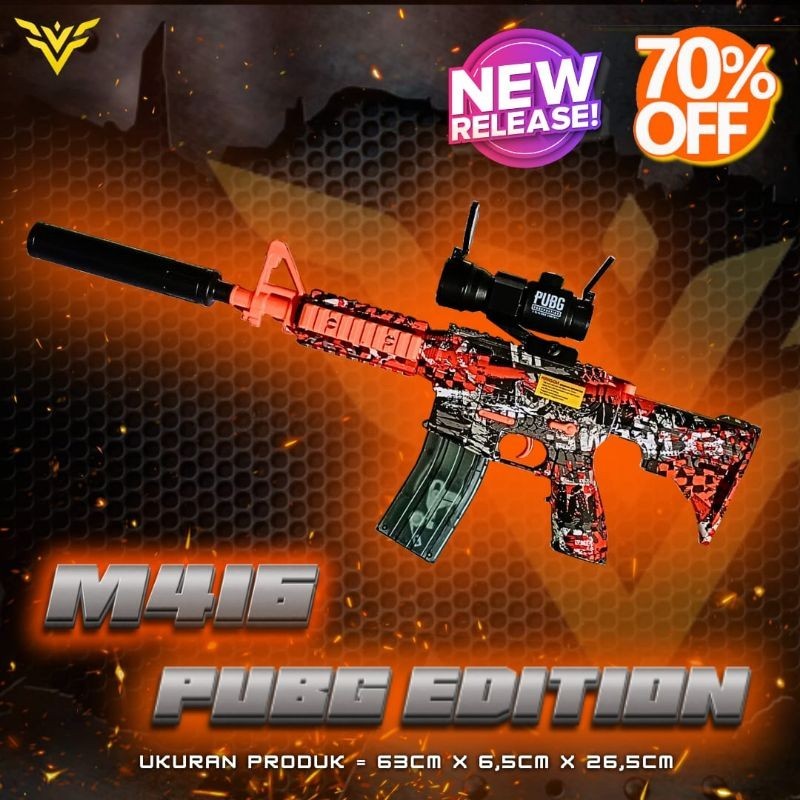 Jual Mainan Anak Water Gel Automatic 2 Mode / M416 Special Edition ...