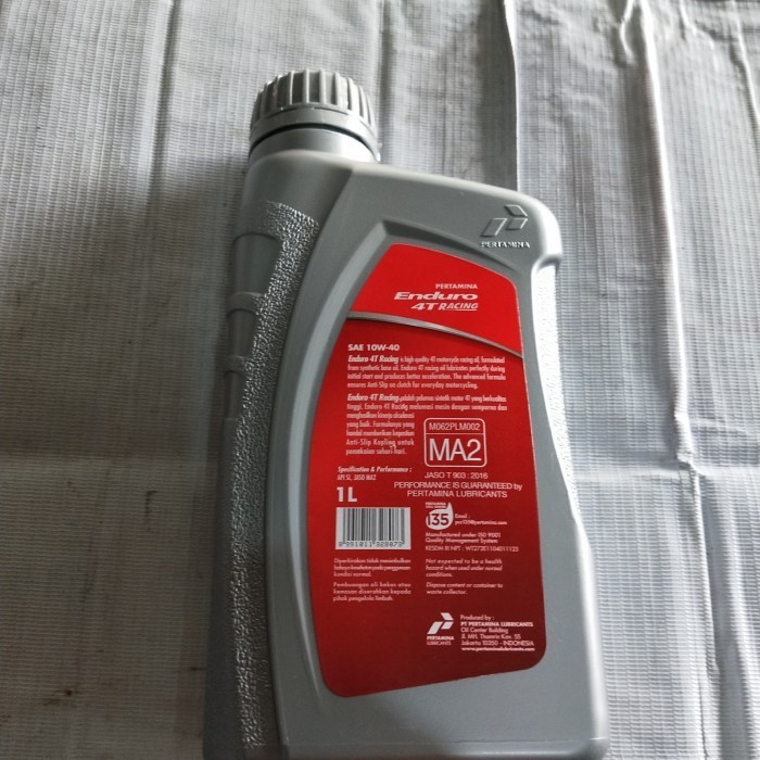 Jual Oli Pertamina Enduro Racing 4T Original Pertamina 1 Botol Isi 1 ...