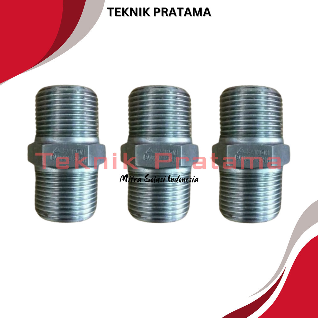 Jual 3/8" Double Nepel NPT x NPT Hex Nipple Hydraulic MB x MB Size 3/8 Inch | Shopee Indonesia