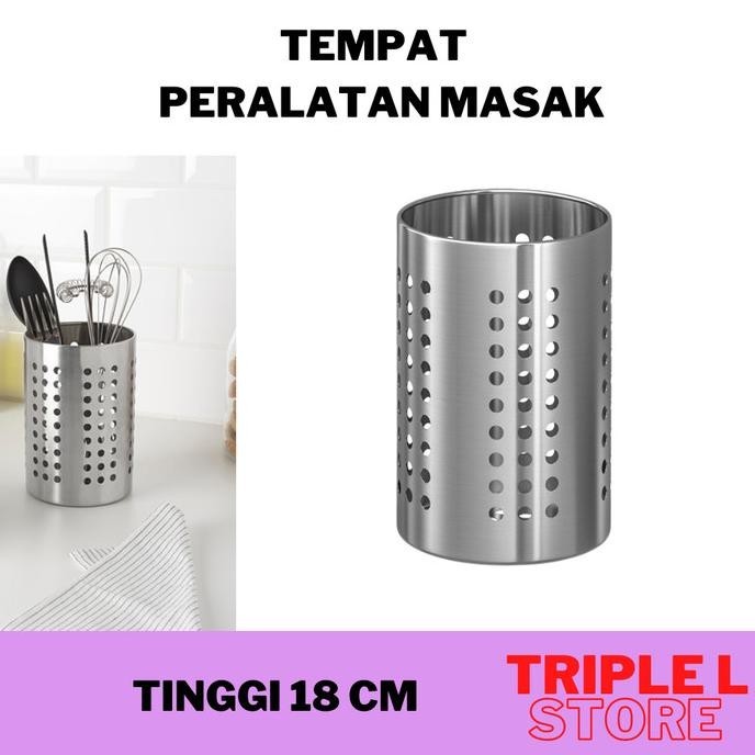 Jual Tempat Peralatan Masak Dapur Spatula Sutil Besi Tinggi 18 Cm Ordng ...
