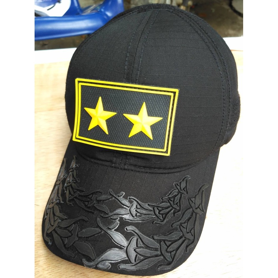 Jual Giov Topi Pati Tni Ad Molay Velcro Hitam Bintang 2 | Shopee Indonesia