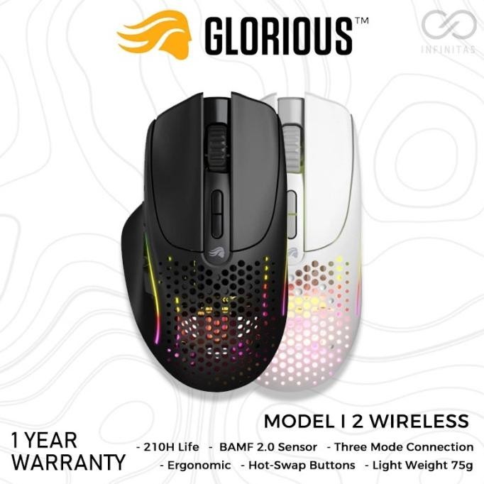 Jual Glorious Model I V2 / I2 Wireless Light Weight Ergonomic Gaming ...