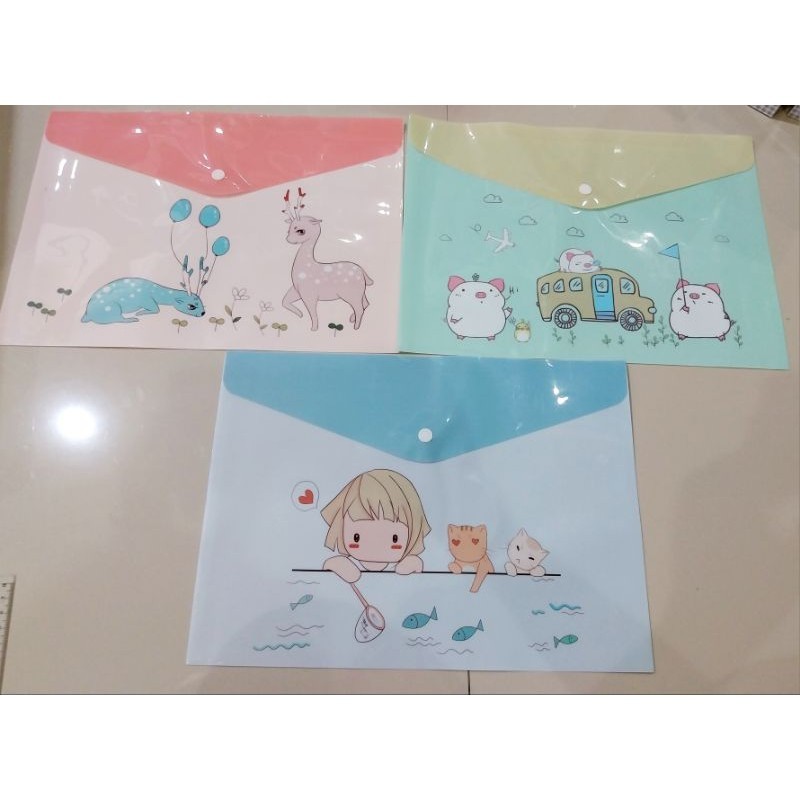 Jual Map kancing / map plastik / map lucu / map animal / map a4 / map ...