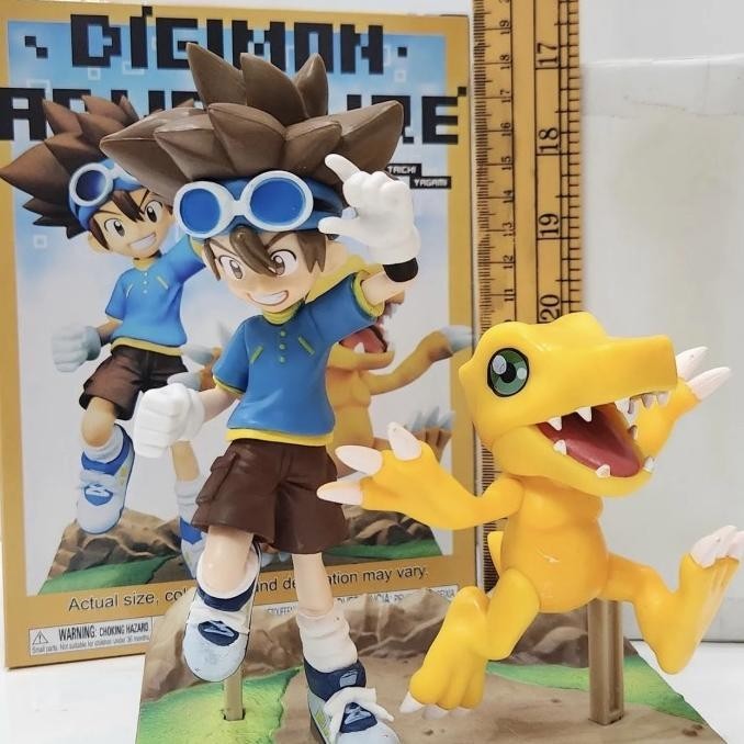 Jual action figure digimon tai kamiya dan agumon box | Shopee Indonesia
