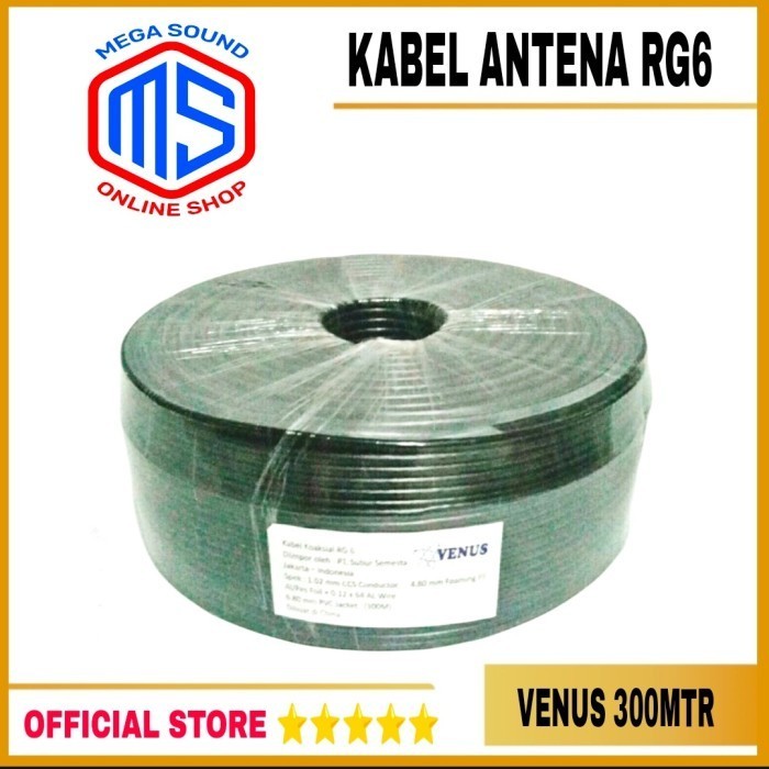 Jual Kabel Antena - Parabola Venus 5C Rg6 300Meter | Shopee Indonesia