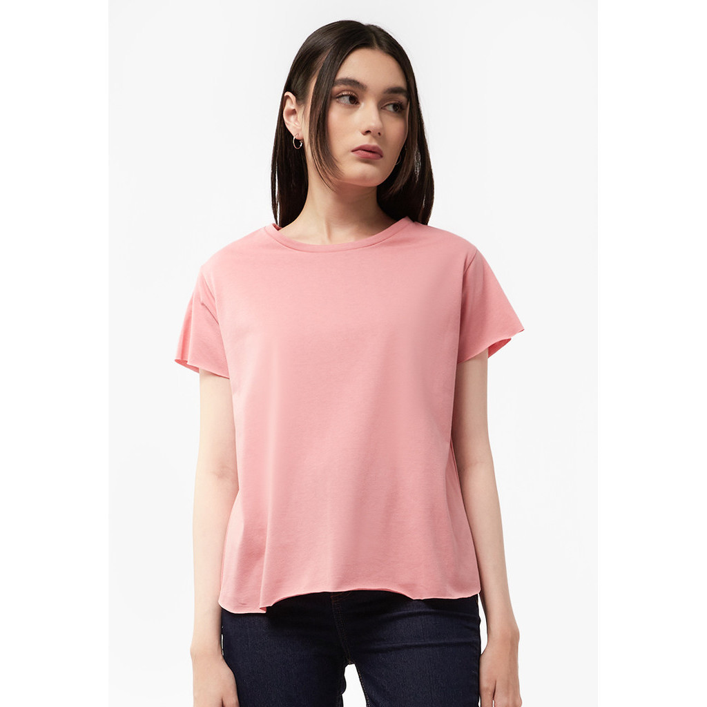 Jual COLORBOX Regular Fit Short Sleeve T-Shirt Lt. Pink | Shopee Indonesia