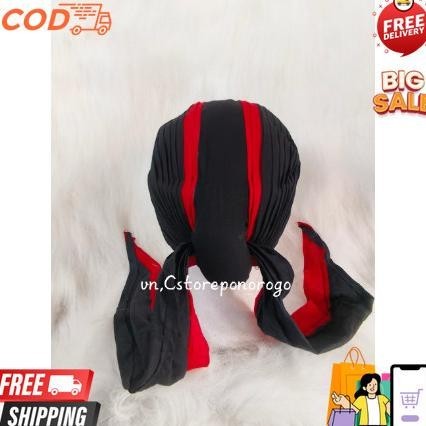 Jual Blangkon Lipat Alusan Lis Merah & Putih / Blangkon Gus Miftah ...