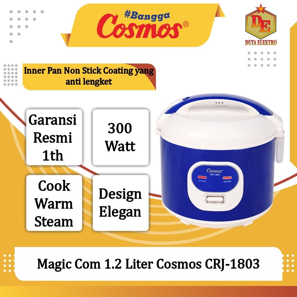 Jual Magic Com 1,2 Liter Cosmos CRJ 1803 | Shopee Indonesia