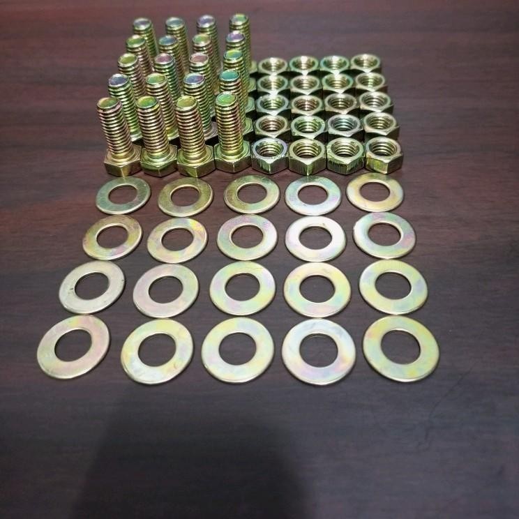 Jual Baut Mur Ring Set 20 pcs ukuran Kunci Pas 12 mm | Shopee Indonesia