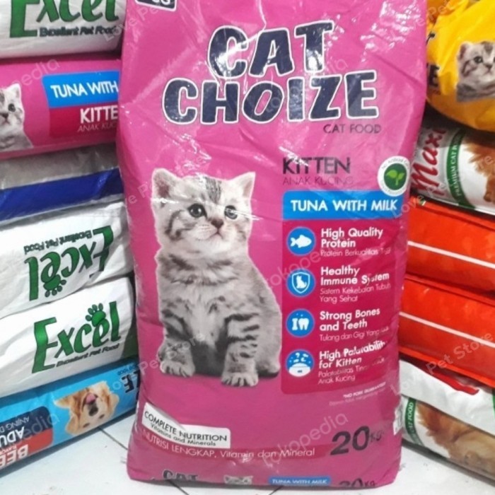 Jual GO-SEND Cat choize kitten Tuna milk 20kg - pack Makanan kucing ...