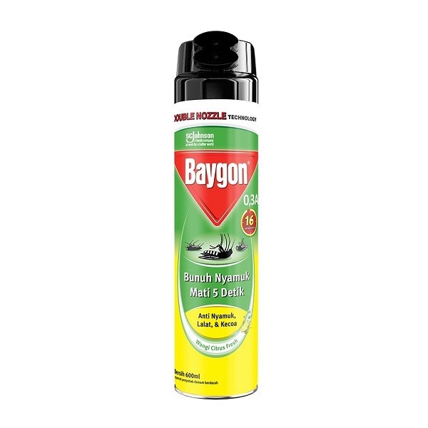 Jual BAYGON FRESH CITRUS AEROSOL 600 ML | Shopee Indonesia