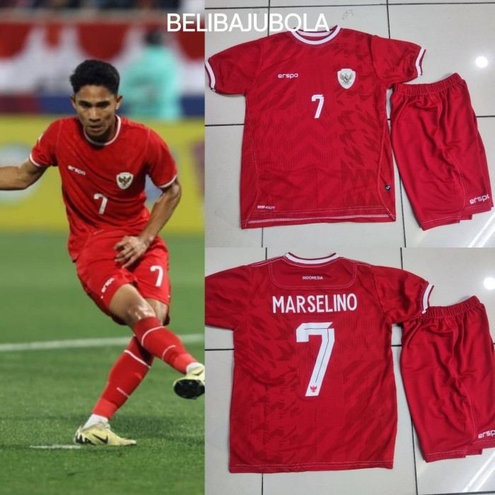 Jual Jersey Baju Bola Timnas Indonesia Home Kids Anak 2024 + Nameset | Shopee Indonesia