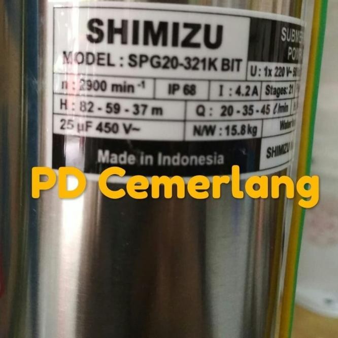 Jual Pompa Air Satelit Shimizu Spg 20 - 321 K Sumbersible | Shopee ...