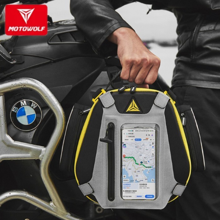 Jual TANK BAG MOTOR WATERPROOF UNIVERSAL MOTOWOLF TANKBAG PLUS PHONE ...