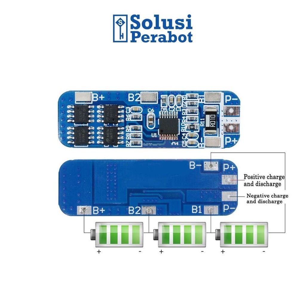 Jual Module Board BMS 3S 10A 12V Battery 18650 SP / Lithium Charger ...