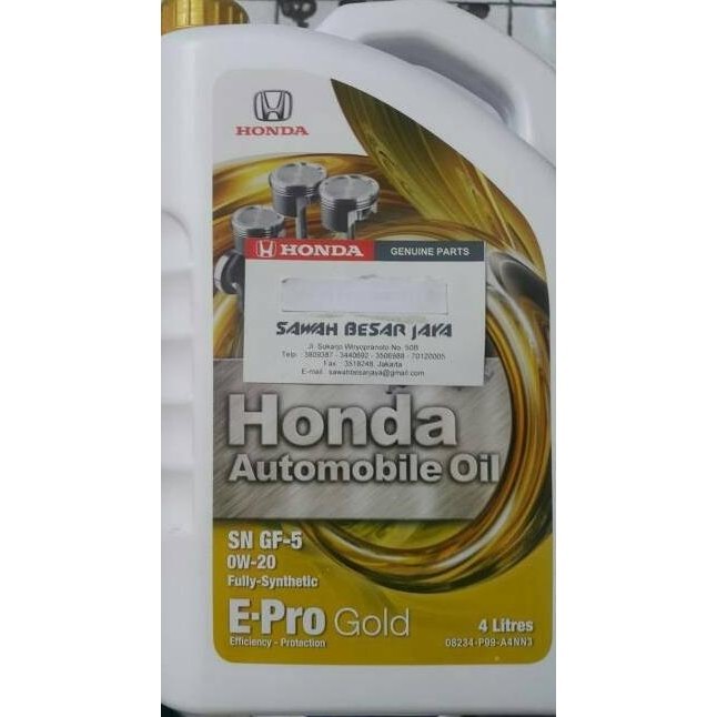 Jual Oli Epro E-Pro Gold Galon 0W - 20 4 Liter | Shopee Indonesia