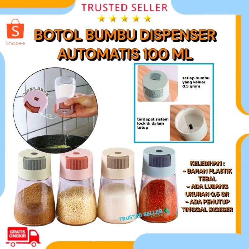 Jual ALGAN25 BOTOL BUMBU DISPENSER AUTOMATIS 100 ML TEMPAT BUMBU CABE ...