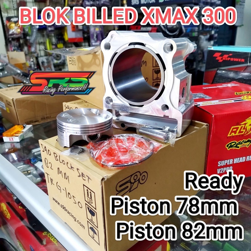 Jual Blok BORE UP S90 Xmax Piston 78 dan 82 Original S90 blok billet ...