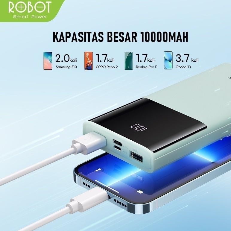 Jual Me41 ROBOT RT190s Powerbank 10000mAh With LED Dual Input and ...