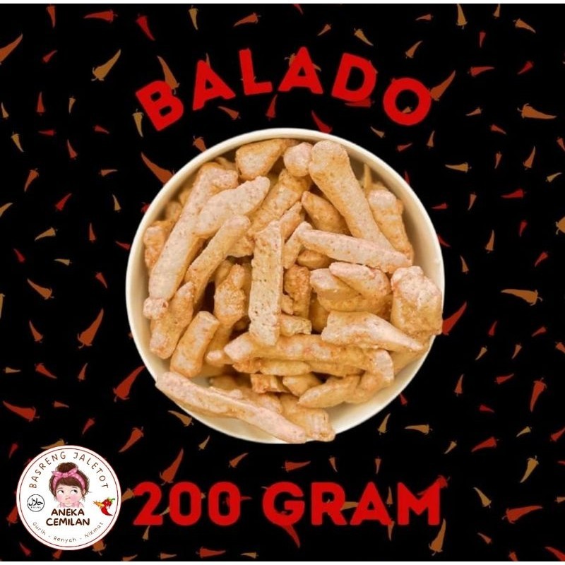 Jual Basreng Balado Baso Goreng Balado Viral Murah (200 gram) | Shopee ...