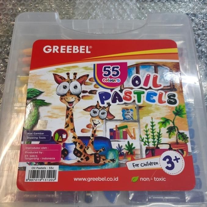 Jual Crayon / Oil Pastel Grebel 55 Warna | Shopee Indonesia