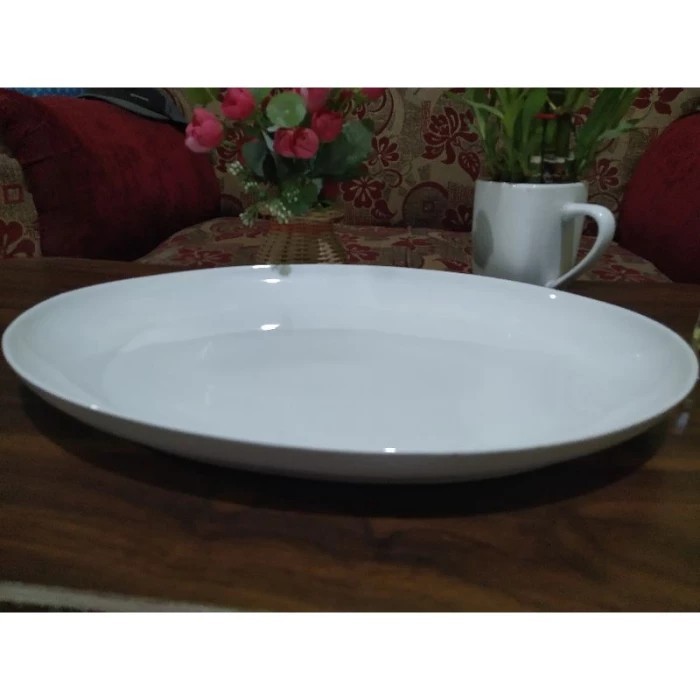 Jual Piring Saji Ikan Oval Keramik 42 Cm I Piring Lodor Keramik Jumbo ...